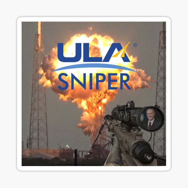 "ULA Sniper Shirt" Sticker for Sale by LoganBlade | Redbubble