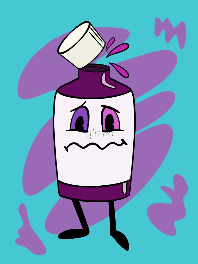"Sad Lean Codeine" Sticker by qlmao | Redbubble