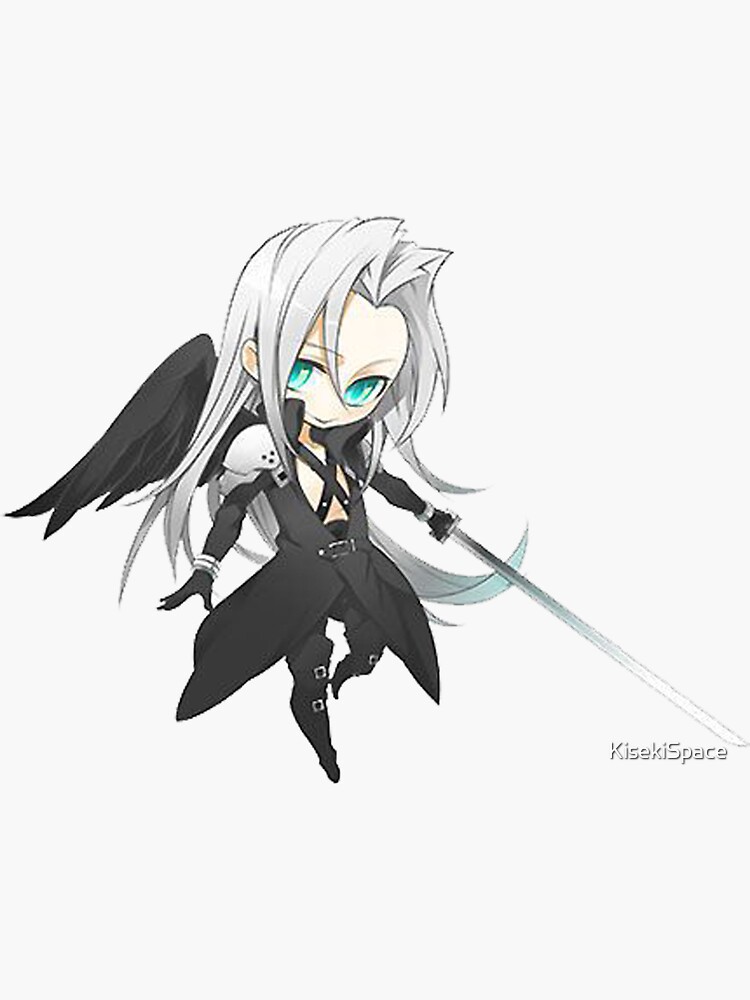 "Chibi Sephiroth" Sticker by KisekiSpace | Redbubble