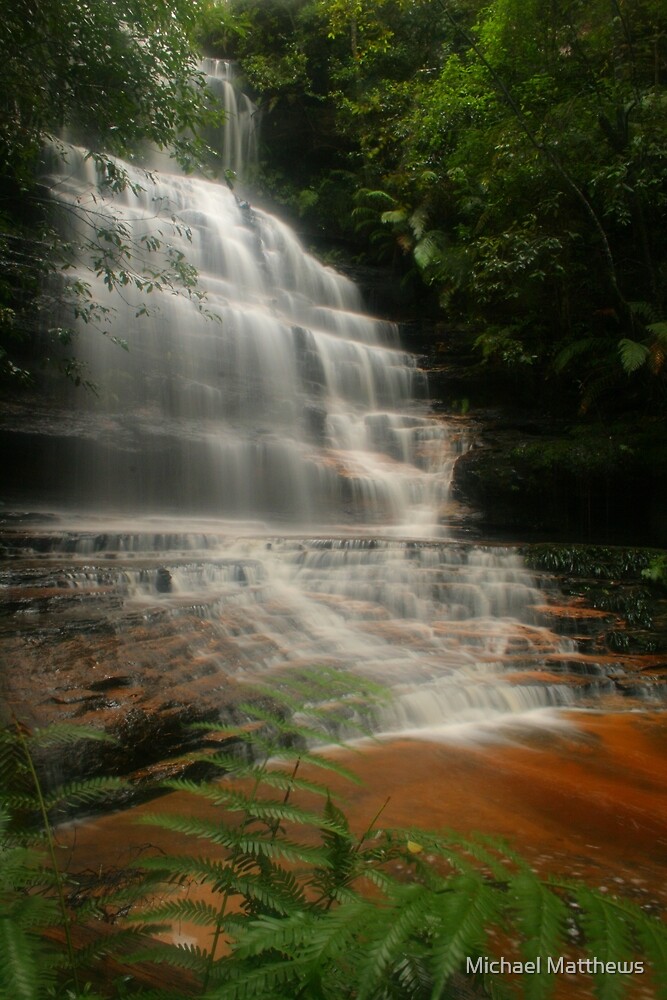"Junction Falls at Lawson" by Michael Matthews | Redbubble