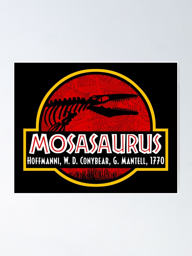 "Mosasaur logo" Poster by OniPunisher | Redbubble