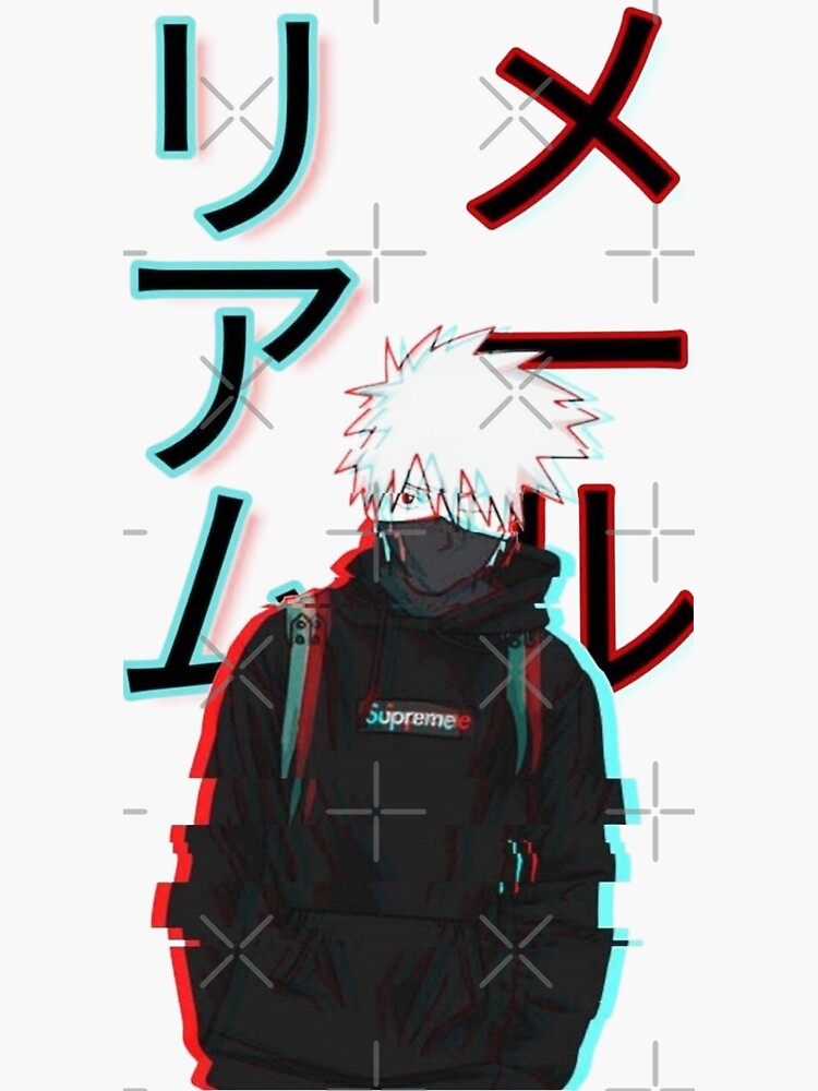 "Japanese Text Anime Print" Sticker by Lastadt2020 | Redbubble