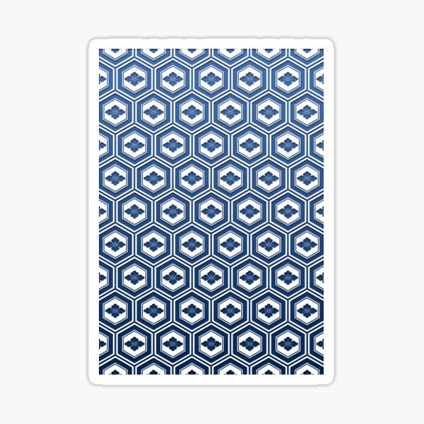 "Kikkou Hanabishi Pattern" Sticker by Takeda-art | Redbubble
