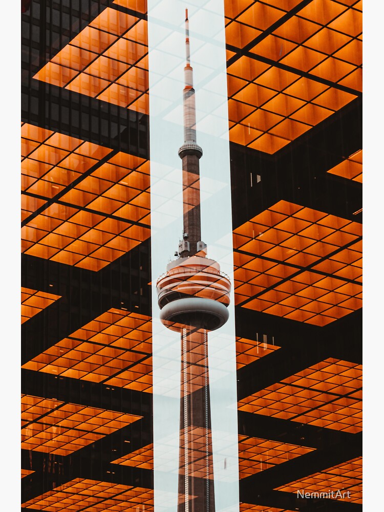"Orange tower" Sticker by NemmitArt | Redbubble