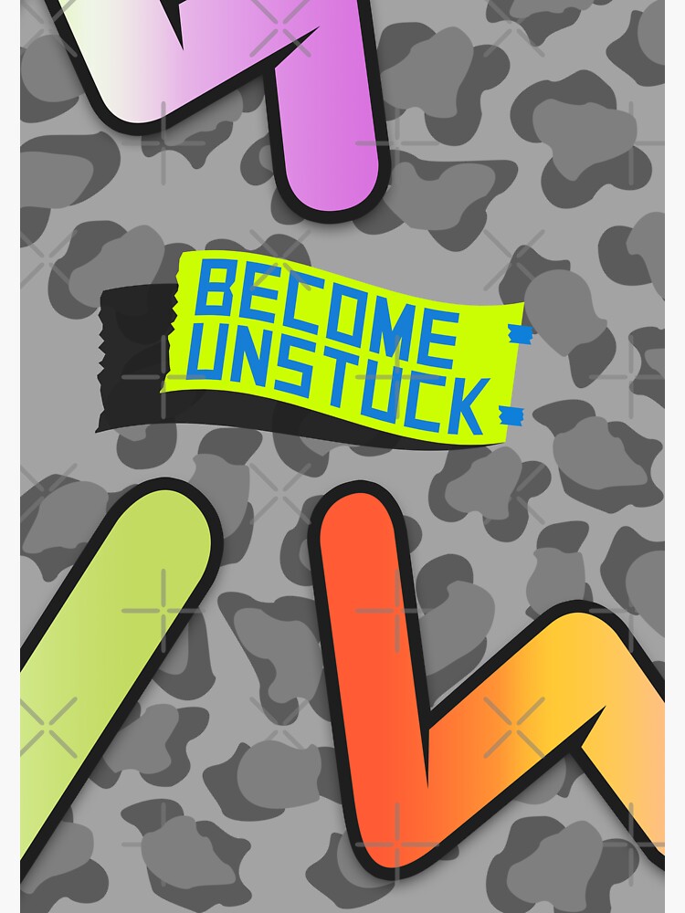 "Daniel Ricciardo - Become Unstuck" Sticker for Sale by TheZestyOranges ...