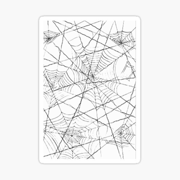 "Spider Webs " Sticker for Sale by x-suzy-x | Redbubble