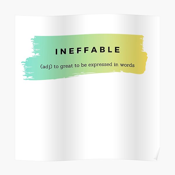 Adjective Posters | Redbubble