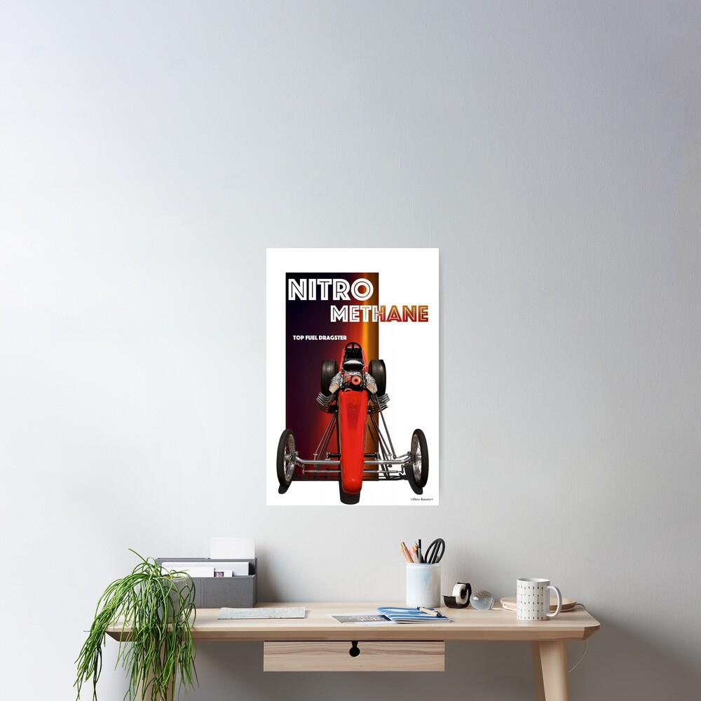 "Vintage Dragster 'Nitro Burner'" Poster by DaveKoontz | Redbubble