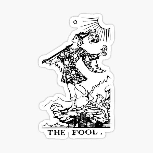 "The fool tarot card deck " Sticker for Sale by Michallandsberg | Redbubble