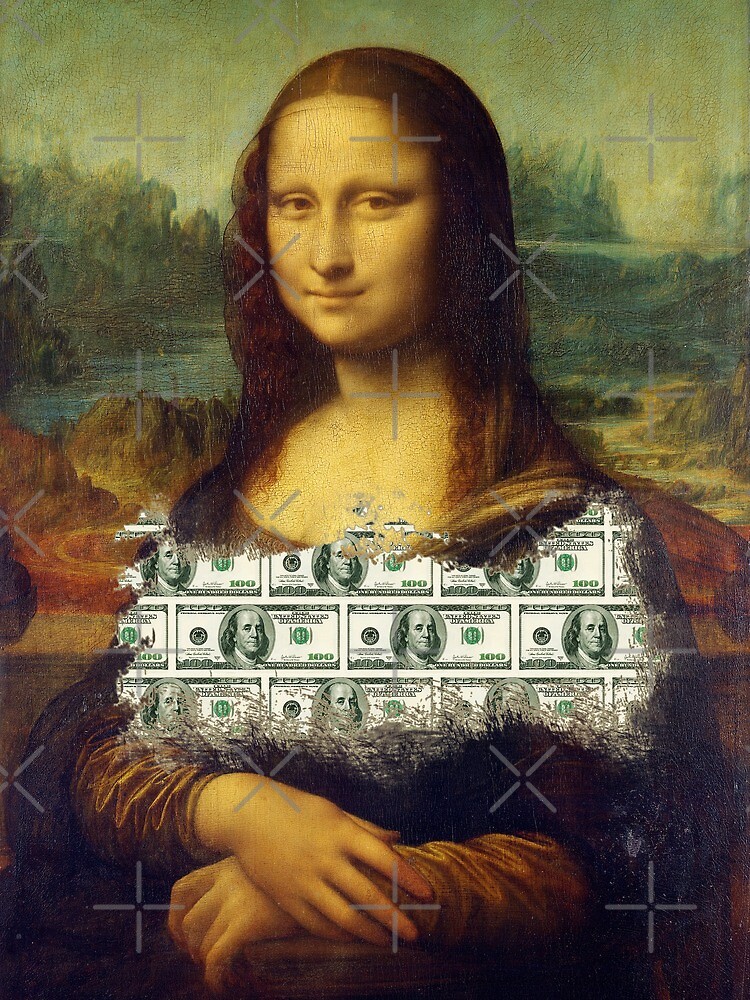 Impression photo « Mona Lisa Dollar Bill Money Art Modern Mona Lisa ...