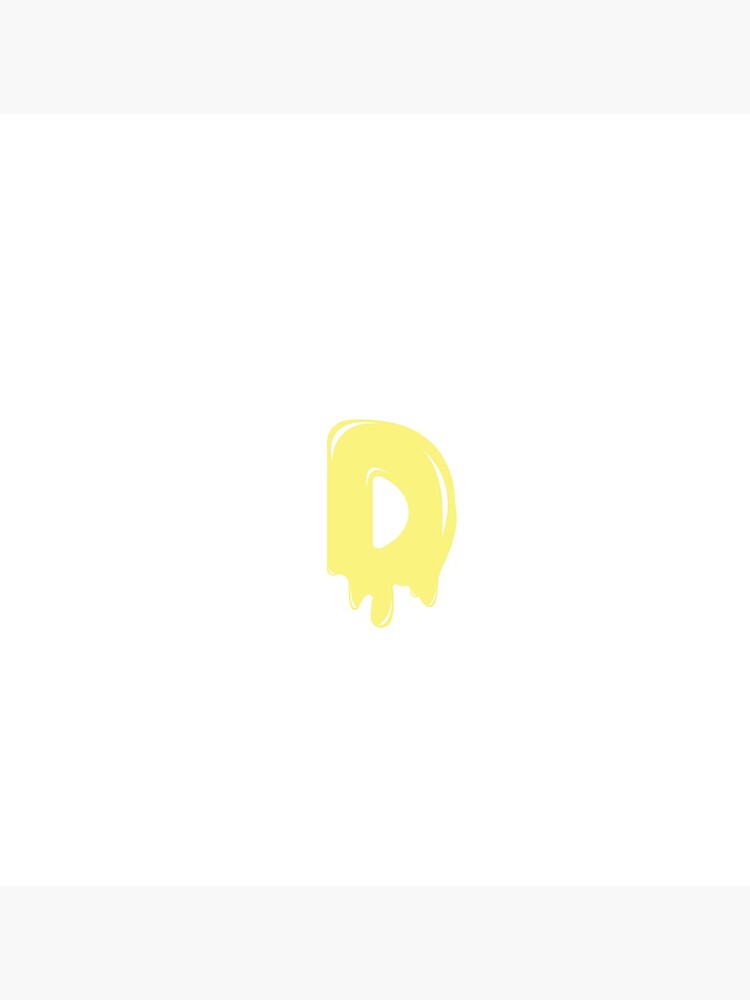 "Letter D Drip Yellow" Poster for Sale by saradgoulart | Redbubble