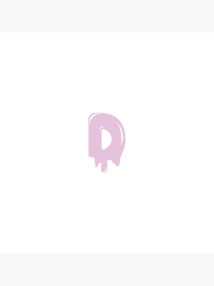 "Letter D Drip Light Pink" Poster for Sale by saradgoulart | Redbubble