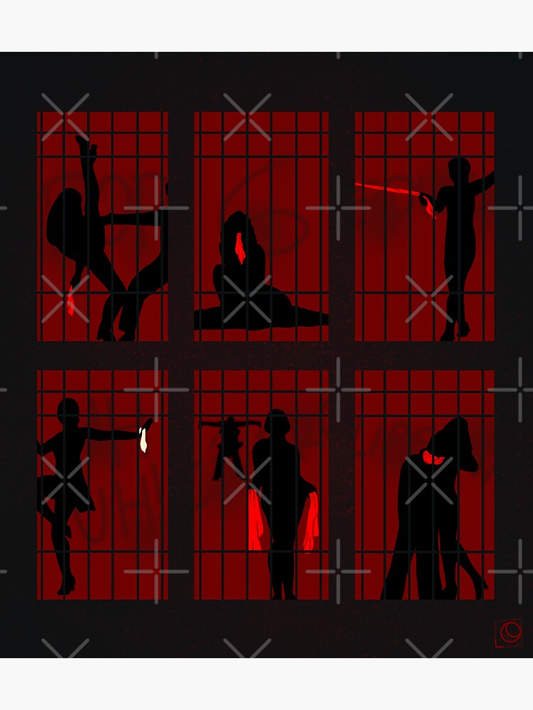 "Cell block tango" Sticker for Sale by LuaOurique | Redbubble
