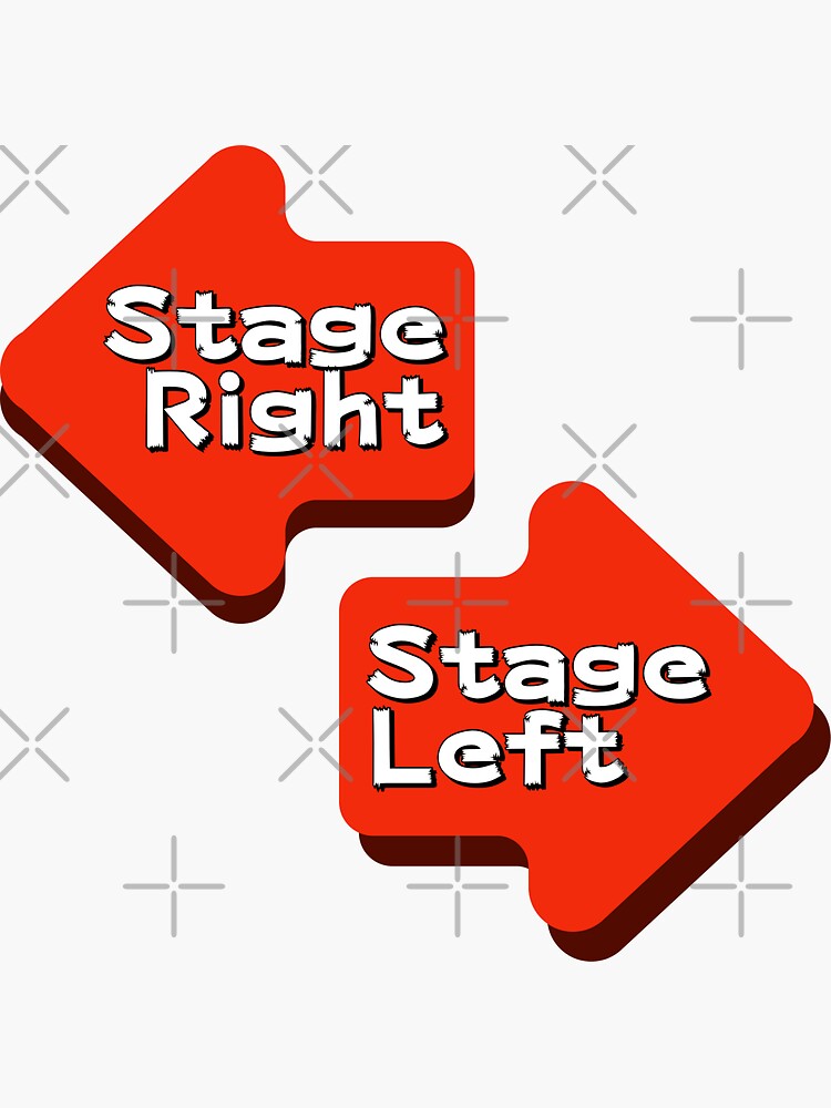 "Stage Direction" Sticker for Sale by thelisatric | Redbubble