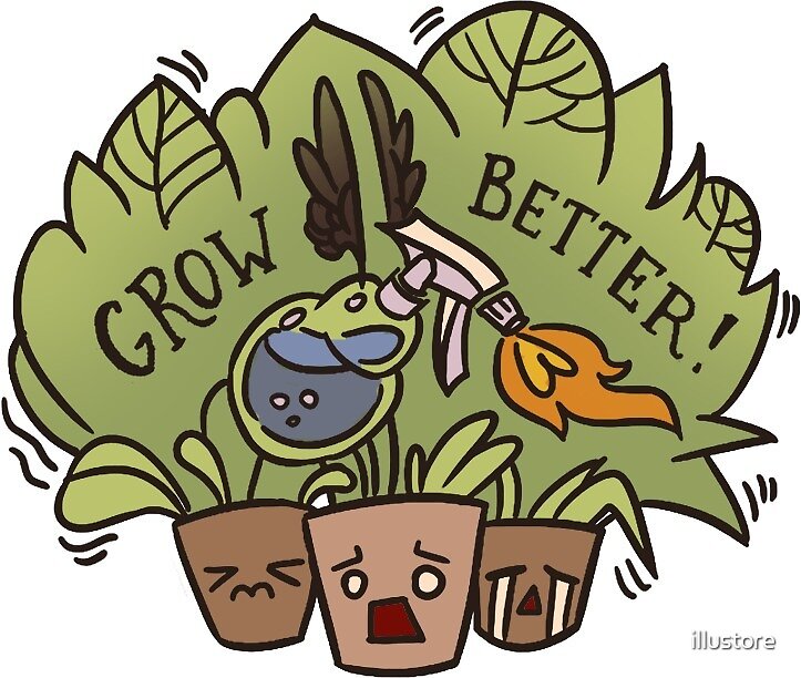 "Grow better" by illustore | Redbubble