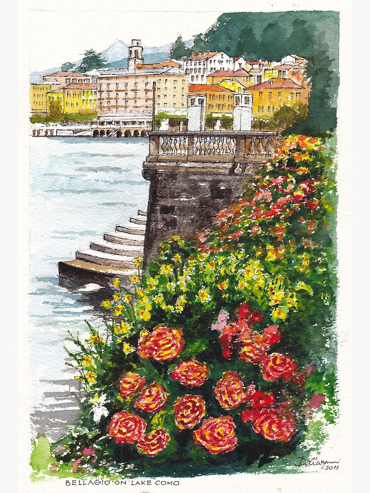 "Bellagio on Lake Como" Art Print for Sale by Dai Wynn | Redbubble