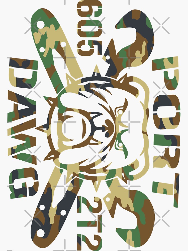 "port dawg camo phone case" Sticker for Sale by D3everything | Redbubble