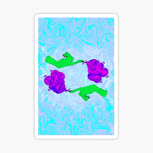 "Purple Poof" Sticker for Sale by HannRosey | Redbubble