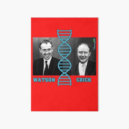 "WATSON & CRICK" Art Board Print for Sale by greenpunkart | Redbubble