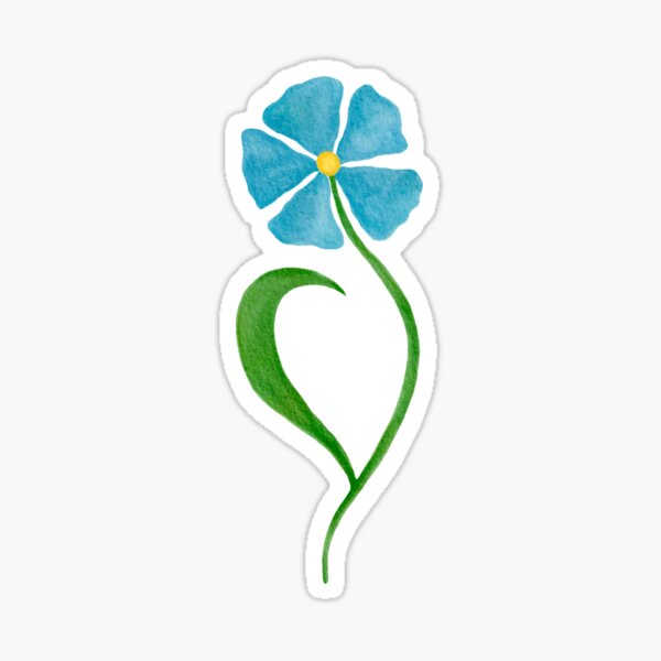 "NEDA Flower" Sticker by Rubymcc | Redbubble