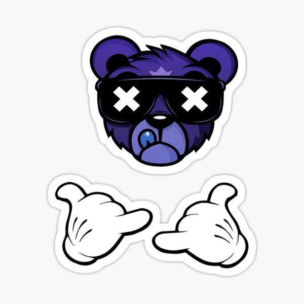 "Blue Bear " Sticker for Sale by stiflersteel | Redbubble