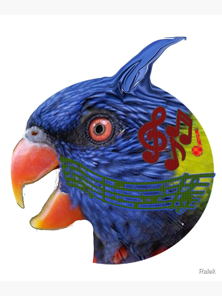 "The Singer unicorn Parrot!" Poster by Ralek | Redbubble