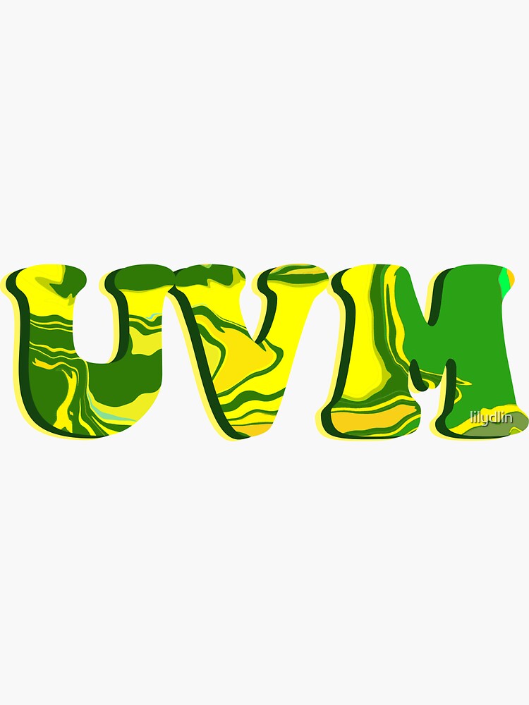 "UVM Classic" Sticker for Sale by lilydlin | Redbubble
