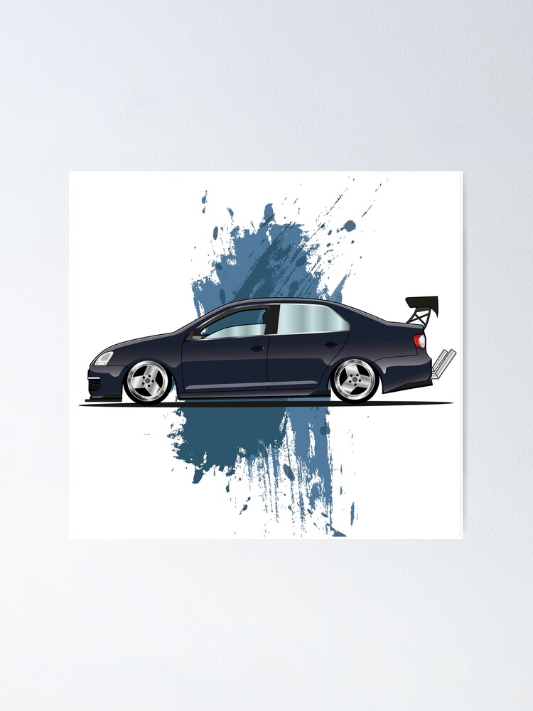 "Modified VW Jetta" Poster by ConnorSherwood | Redbubble