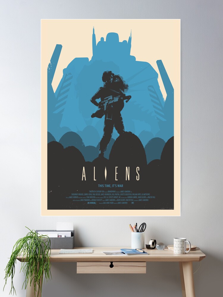 Aliens Poster Print 1986 Original 13in X 19in
