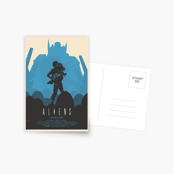 "Aliens (1986) Custom Poster" Postcard for Sale by Edward B.G. | Redbubble