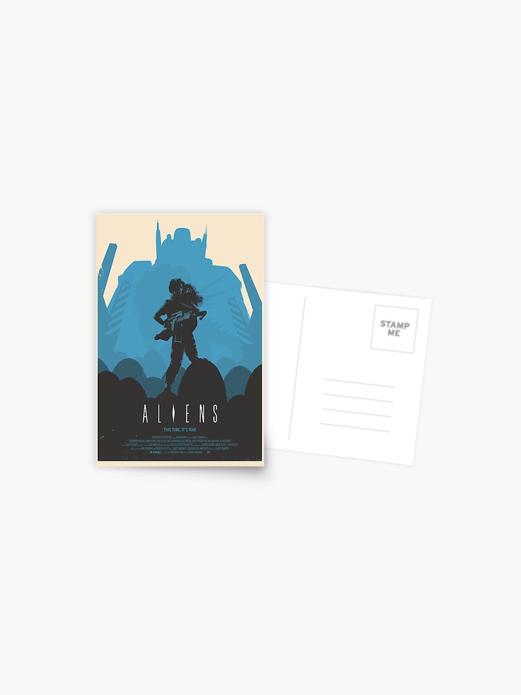 "Aliens (1986) Custom Poster" Postcard for Sale by Edward B.G. | Redbubble