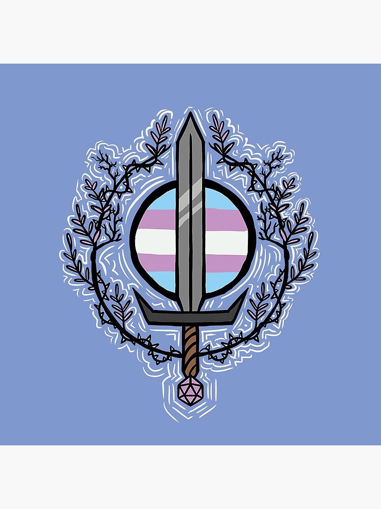 "Sword Pride Trans" Poster for Sale by edenthearcane | Redbubble