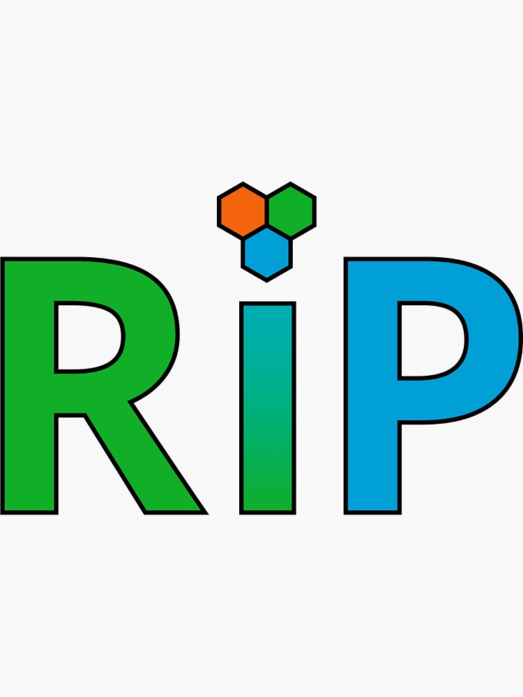 "RiP Logo" Sticker for Sale by gripperz | Redbubble