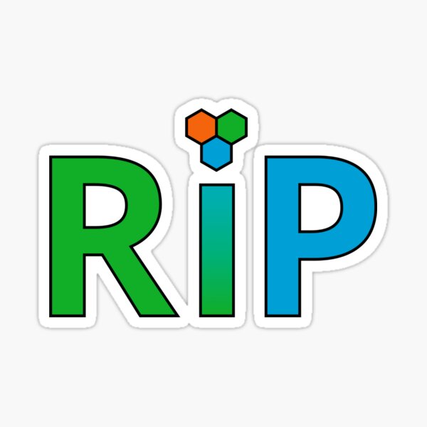 "RiP Logo" Sticker for Sale by gripperz | Redbubble