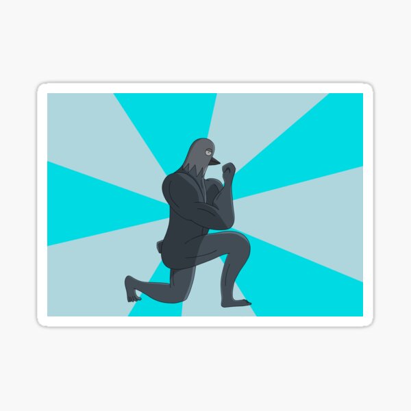 "Buff Pigeon" Sticker for Sale by Anthonyfloyd | Redbubble