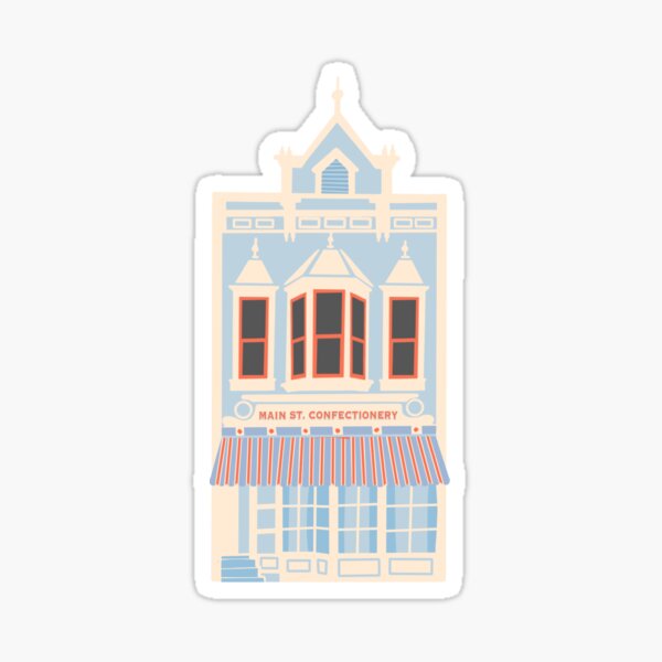 "Main Street Confectionery" Sticker for Sale by mollybuck | Redbubble