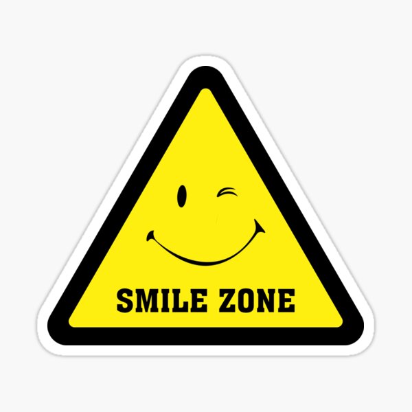 Smile Zone Stickers | Redbubble