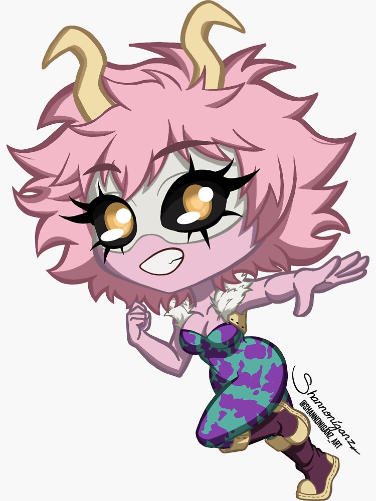 Pegatina «Chibi Mina Ashido» de shannoniganz | Redbubble