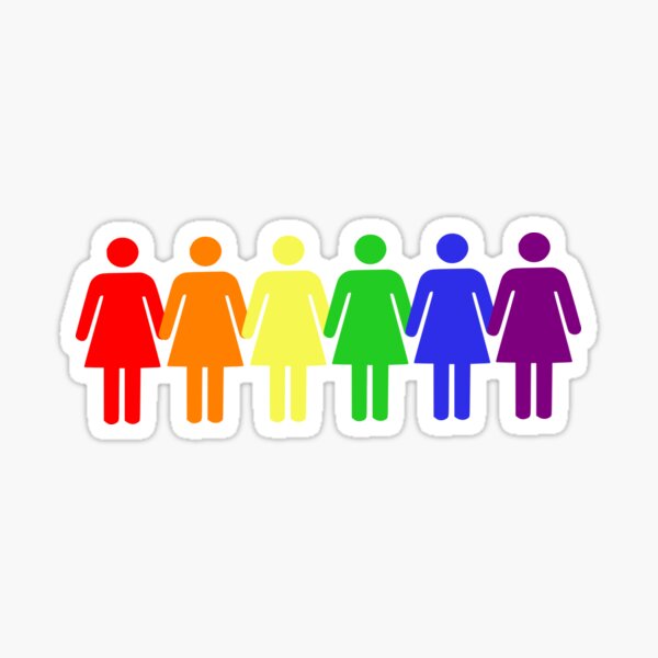 "Girls taking Pride in Unity" Sticker for Sale by codestealth | Redbubble