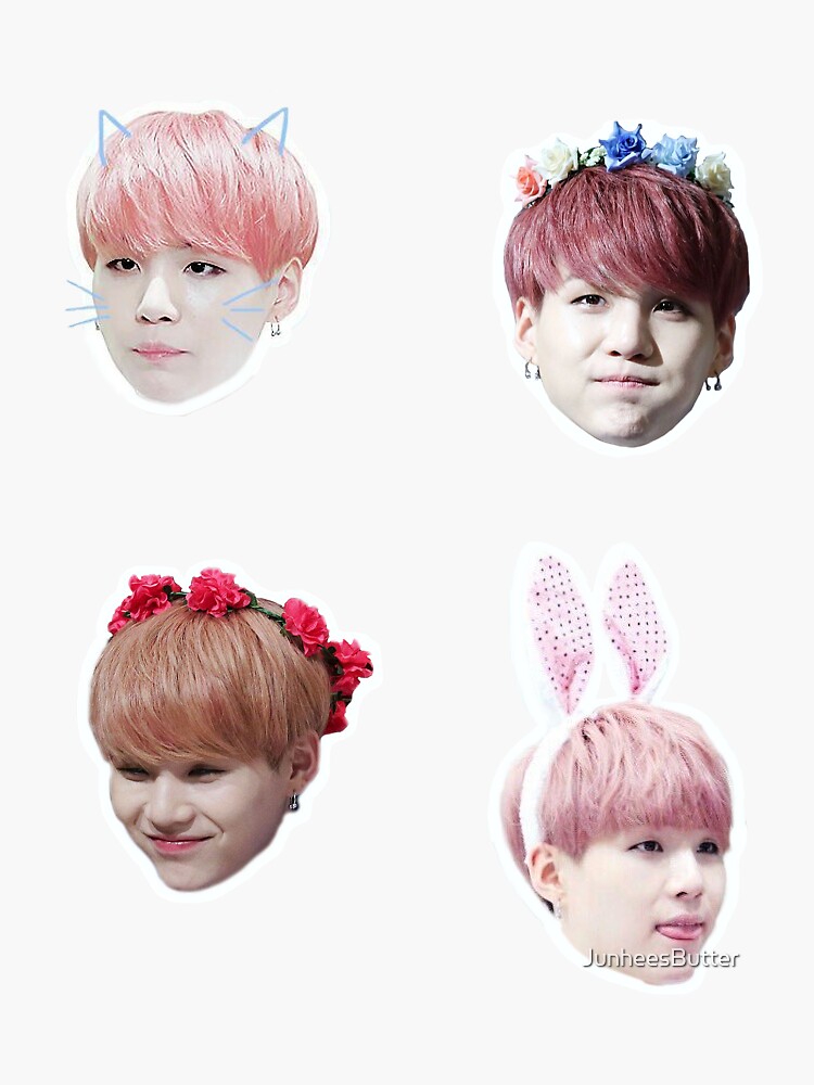 "Cute Yoongi Sticker Sheet" Sticker for Sale by JunheesButter | Redbubble