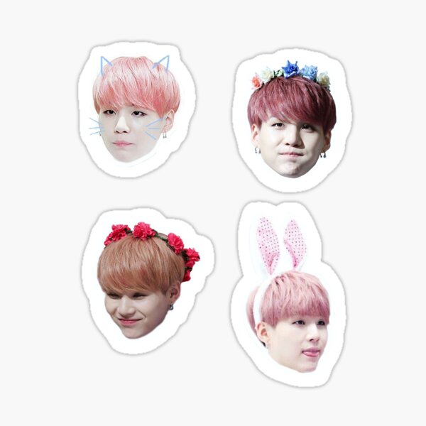 "Cute Yoongi Sticker Sheet" Sticker for Sale by JunheesButter | Redbubble