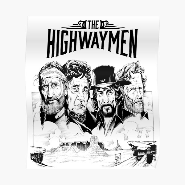 "the highwaymen highway men tour 2020 inewstv" Poster by upekGi85 ...