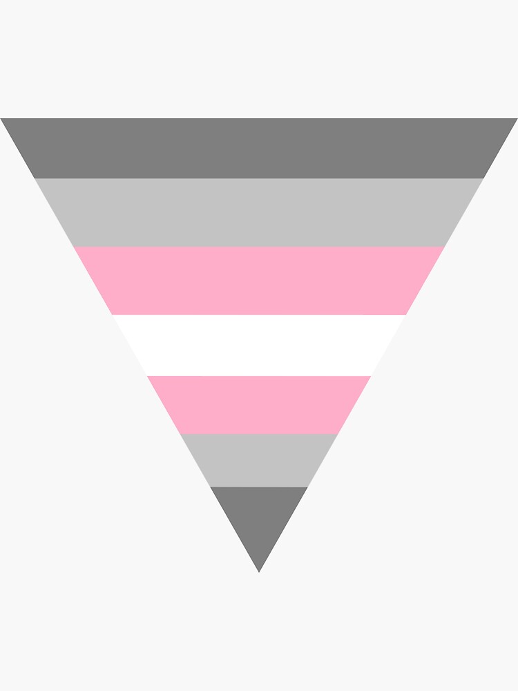 "Demigirl Pride Triangle" Sticker for Sale by samdafurry | Redbubble