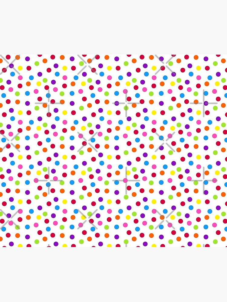 "Rainbow Multi-color Confetti Polka Dot" Throw Blanket for Sale by ...