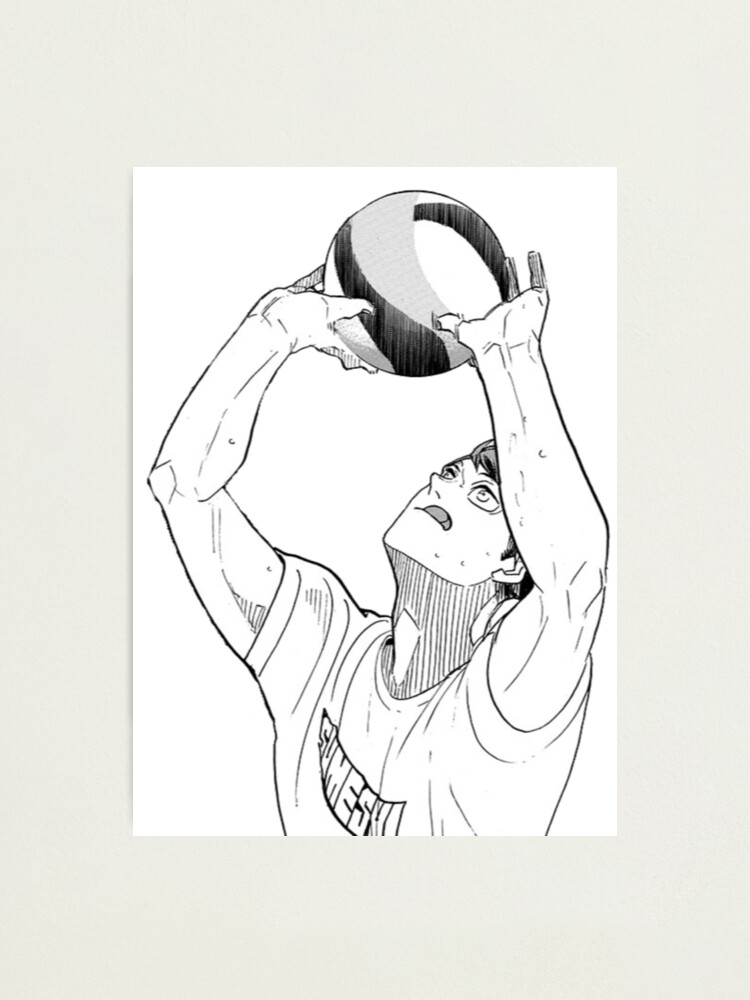 "Oikawa Setting Haikyuu Timeskip Manga Cap" Photographic Print by ...