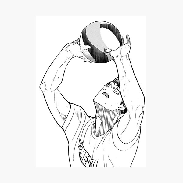"Oikawa Setting Haikyuu Timeskip Manga Cap" Photographic Print by ...