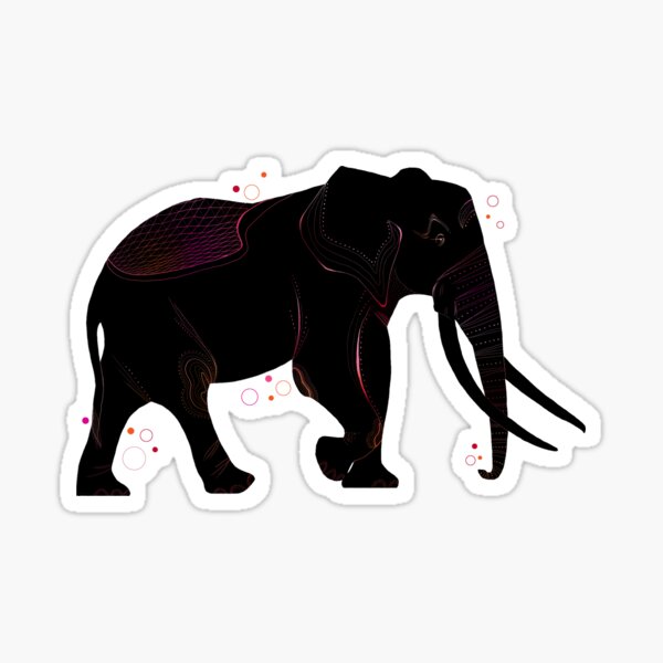 "Pink Elephant" Sticker for Sale by jenniferLoree | Redbubble