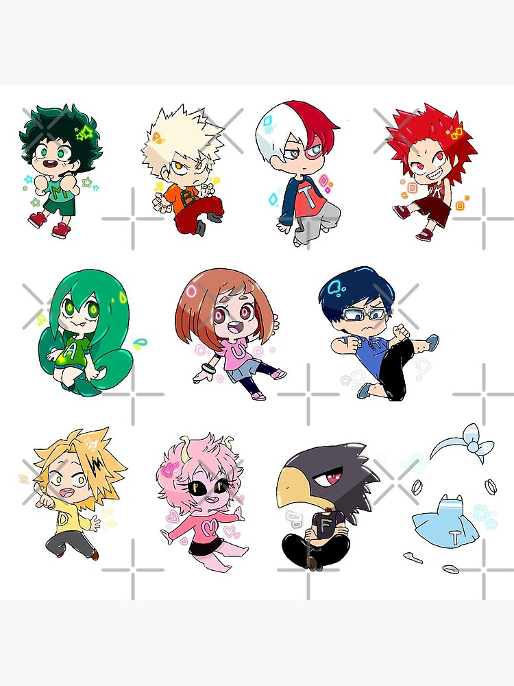 "Chibi My Hero Academia" Art Print by LunaAckerman | Redbubble