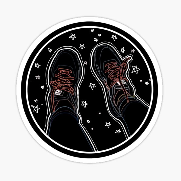 "Circular Converse Drawing" Sticker by ansleylarson | Redbubble