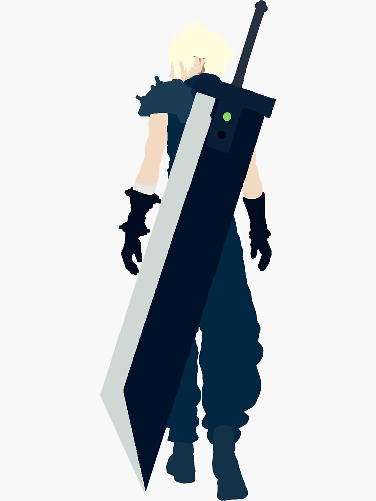 "Cloud Strife" Sticker by CapillaArt | Redbubble